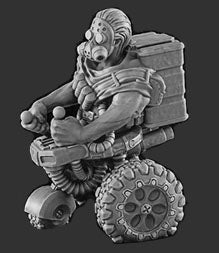 Resin 28mm Miniature - Post Apocalypse - Wheels – Wiley Games